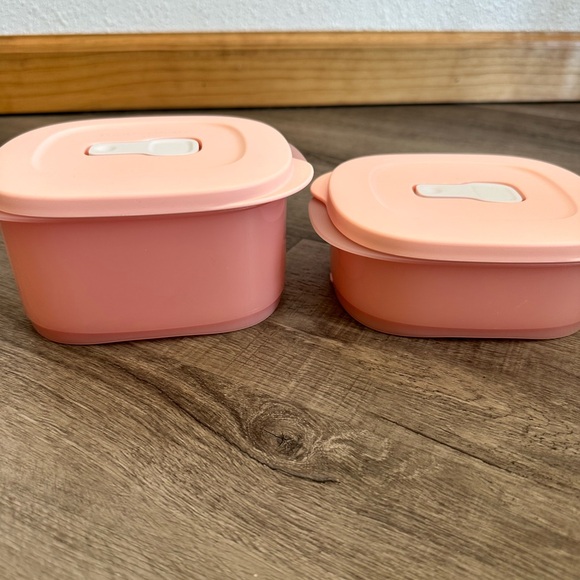 Tupperware | Kitchen | Tupperware Crystalwave Reheatable Container Pink ...